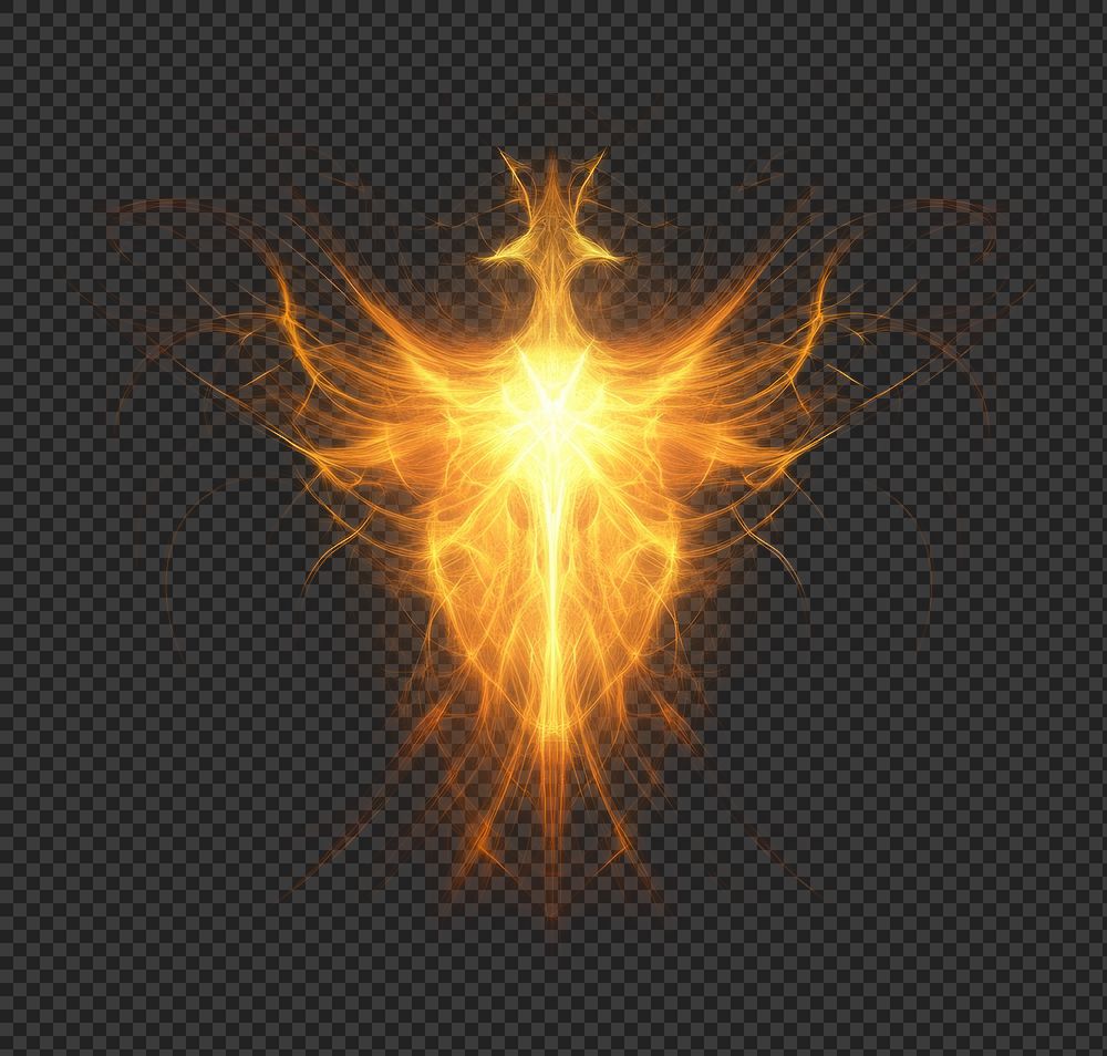 PNG Phoenix spirit form abstract | Free PNG - rawpixel
