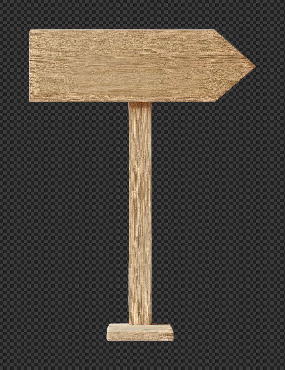 PNG Light wooden direction sign | Free PNG - rawpixel