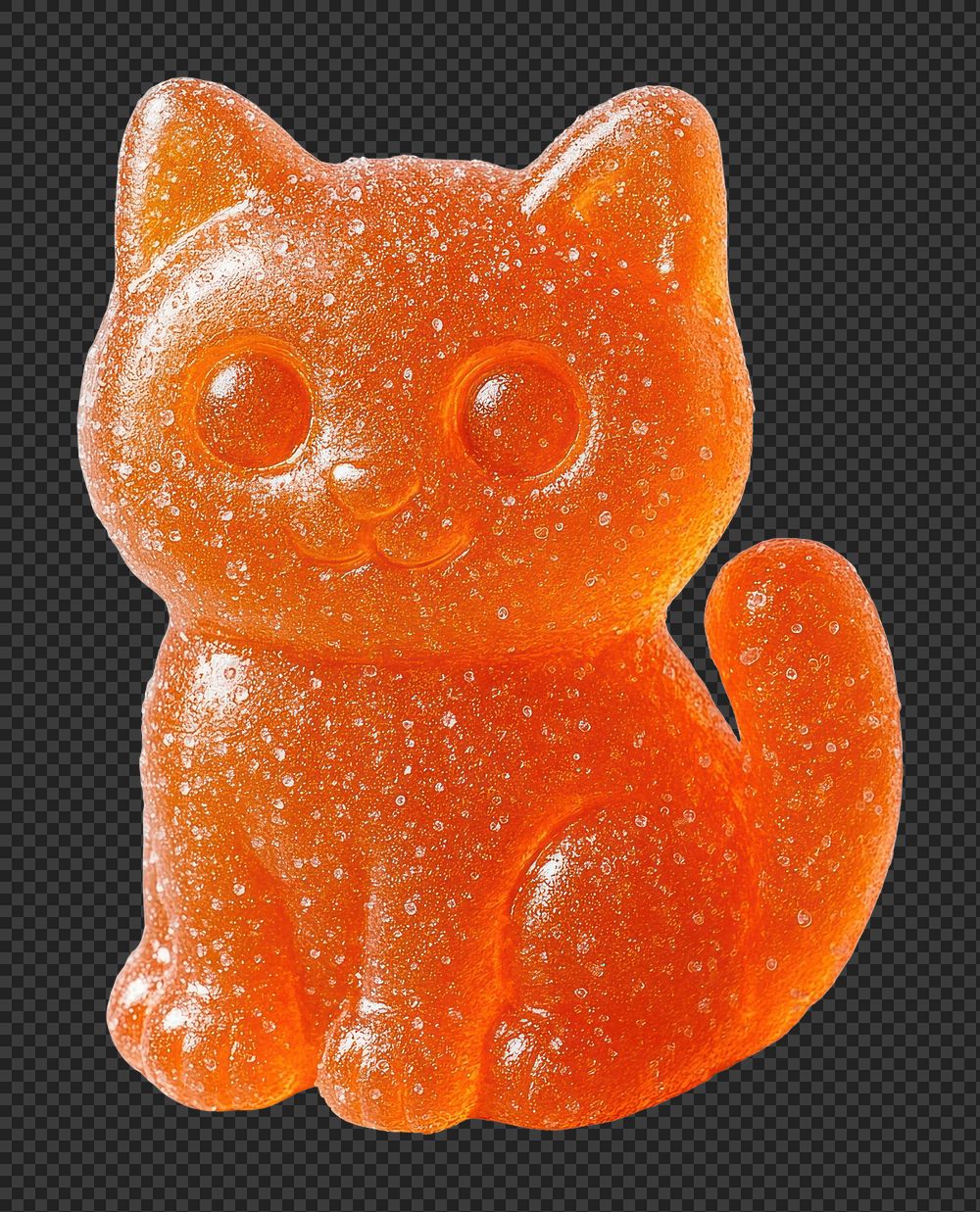 PNG Cute orange gummy cat | Free PNG - rawpixel