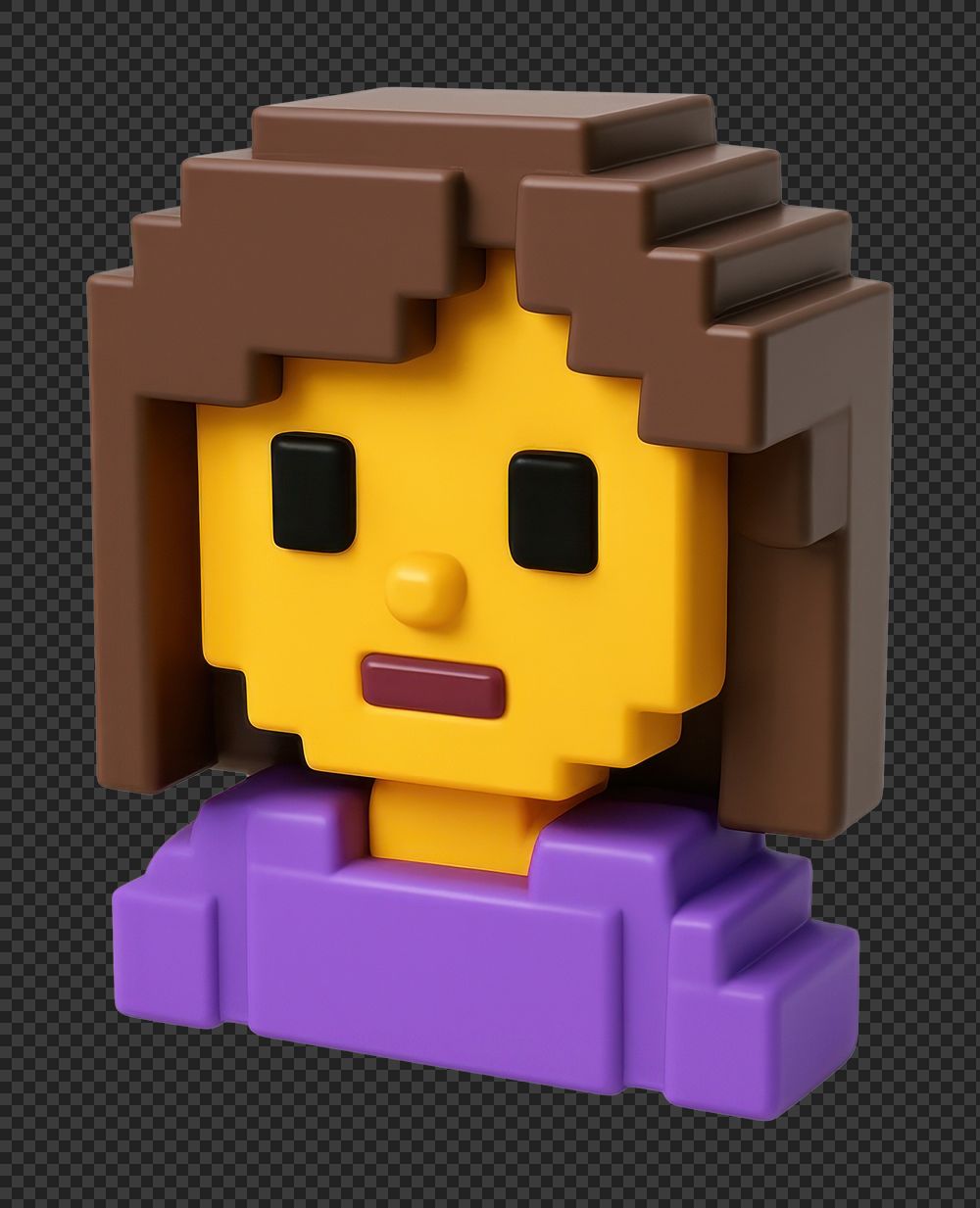PNG Pixelated 3D female avatar | Free PNG - rawpixel