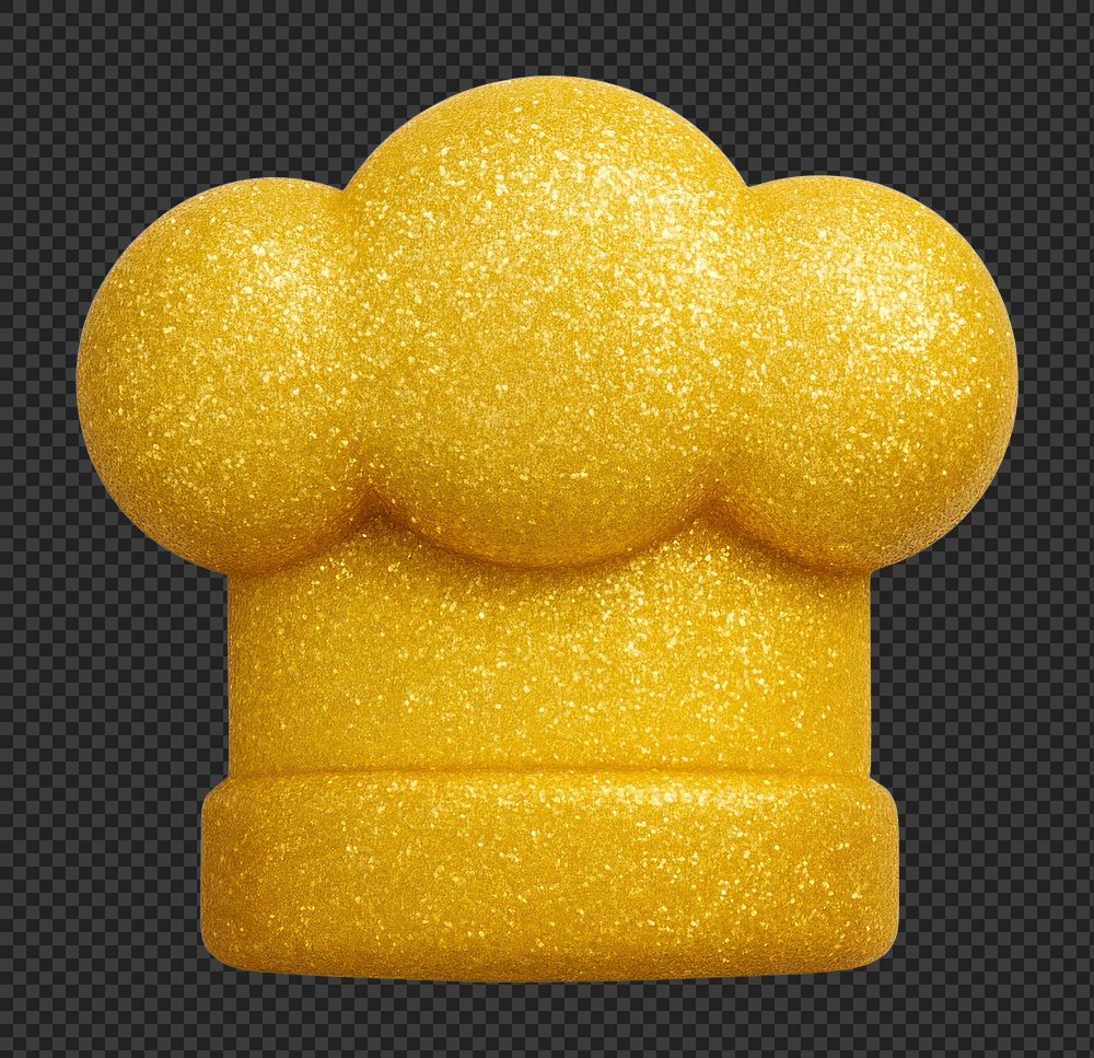 PNG Sparkling yellow chef hat | Free PNG - rawpixel