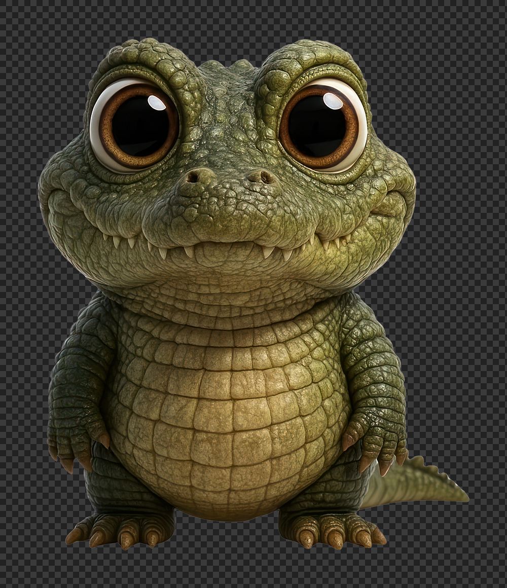 PNG Cute cartoon baby crocodile | Free PNG - rawpixel