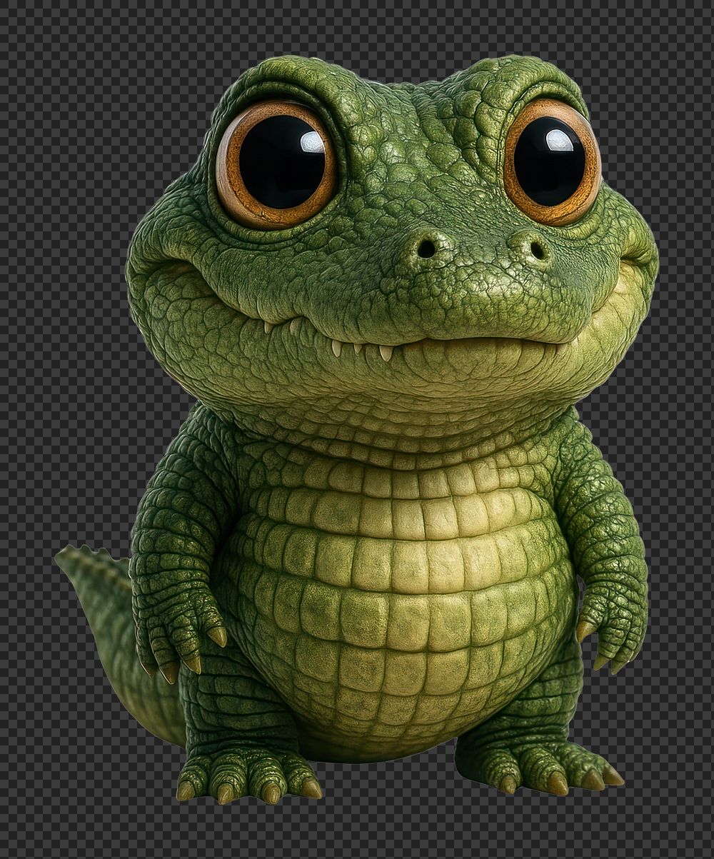 PNG Cute cartoon baby crocodile | Free PNG - rawpixel