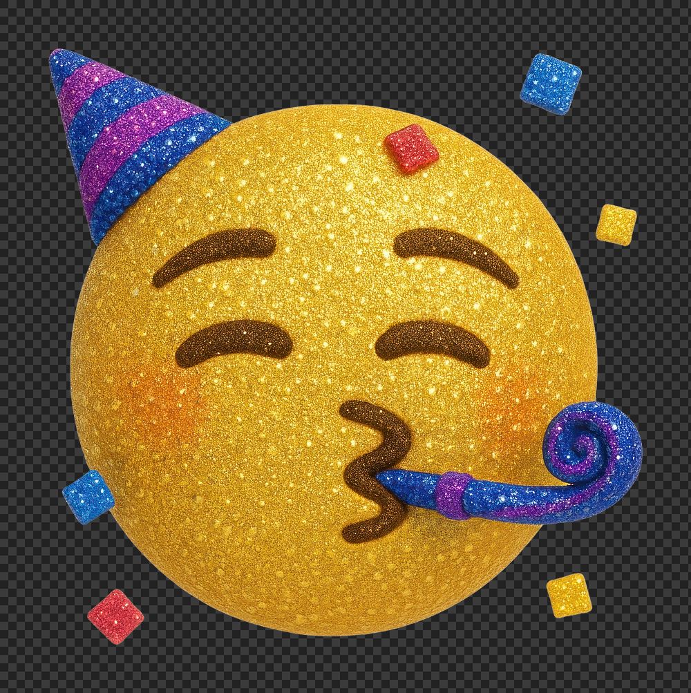 PNG Festive emoji celebrating joyfully | Free PNG - rawpixel