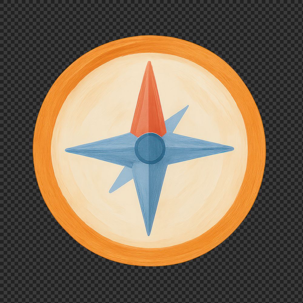 PNG Colorful compass rose illustration | Free PNG - rawpixel