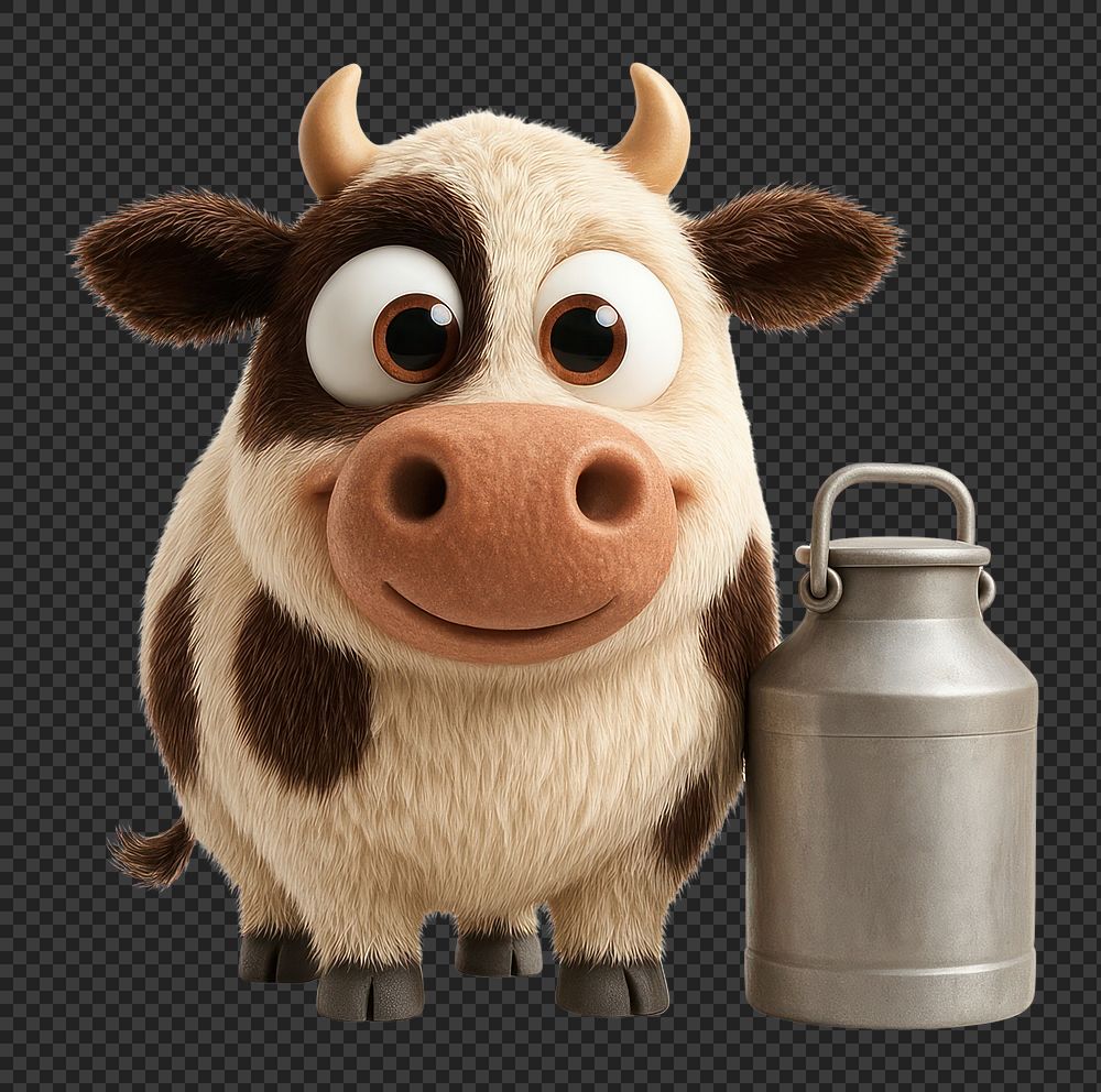PNG Cute cartoon cow smiling | Free PNG - rawpixel