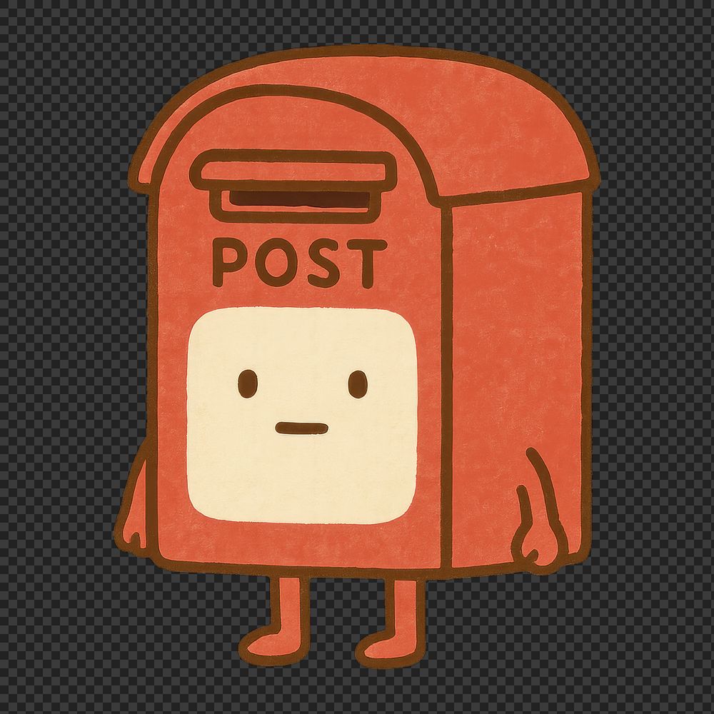 PNG Cute mailbox character illustration | Free PNG - rawpixel