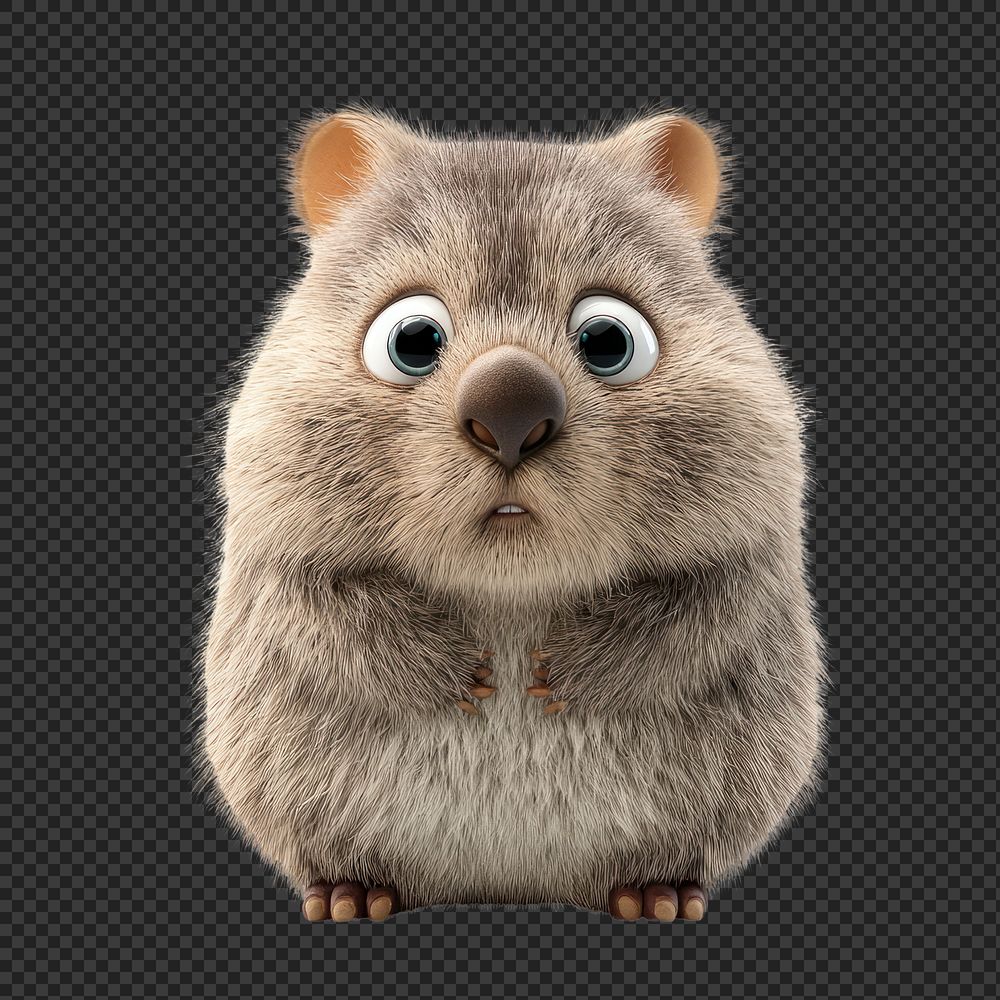 PNG Wombat illustration creature cartoon. | Free PNG - rawpixel