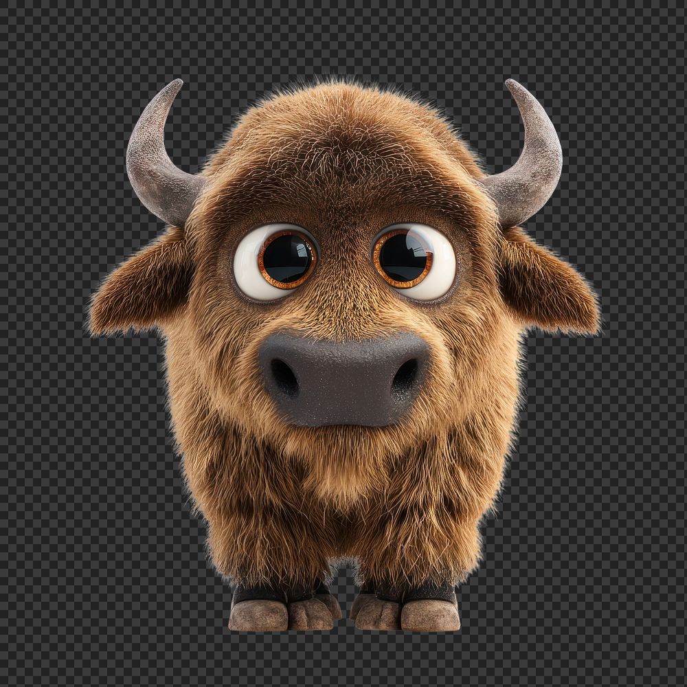 PNG Buffalo illustration creature cartoon. | Free PNG - rawpixel