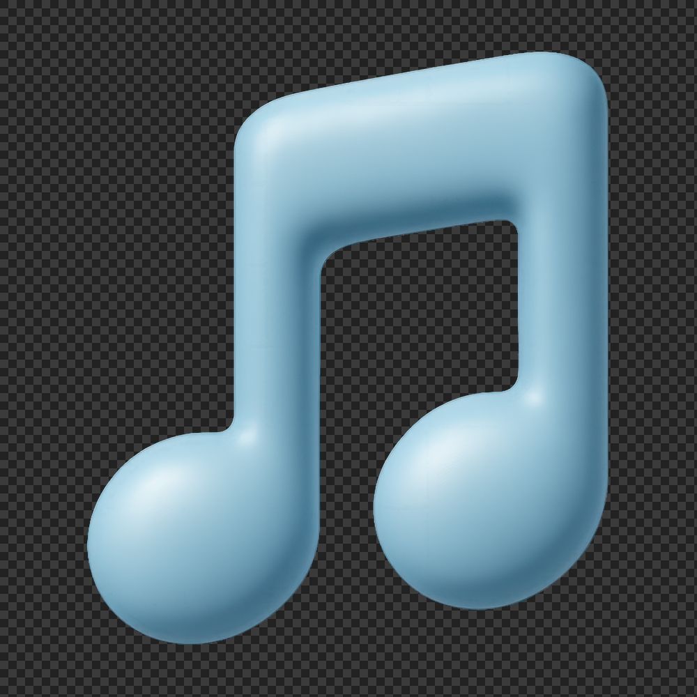 PNG Blue musical note icon | Free PNG - rawpixel