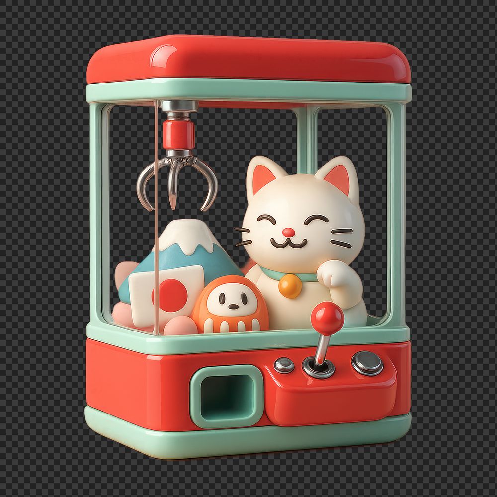 PNG Cute claw machine illustration | Premium PNG - rawpixel