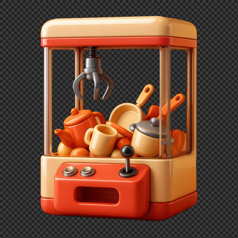 PNG Colorful kitchen claw machine | Free PNG - rawpixel