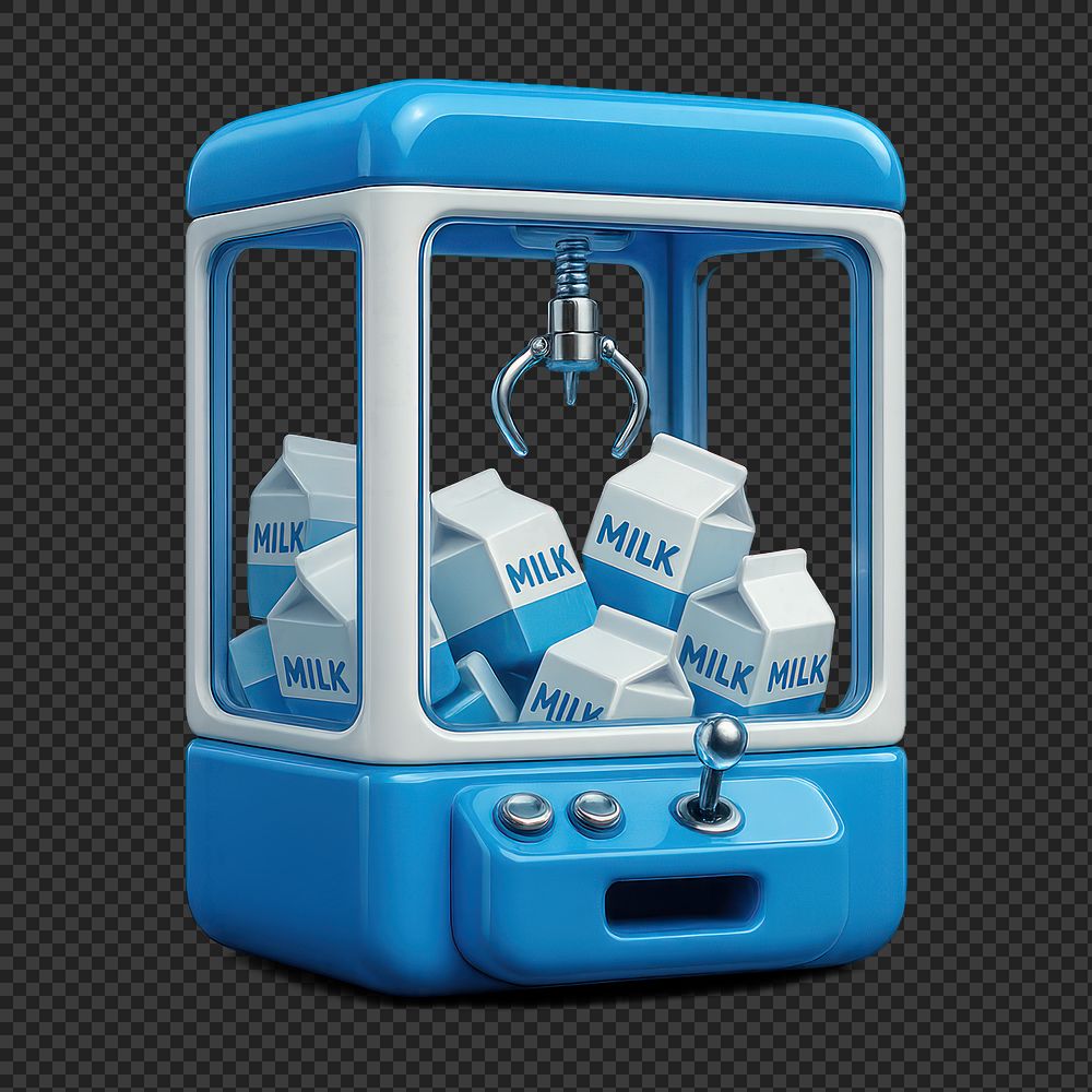 PNG Claw machine milk cartons | Free PNG - rawpixel