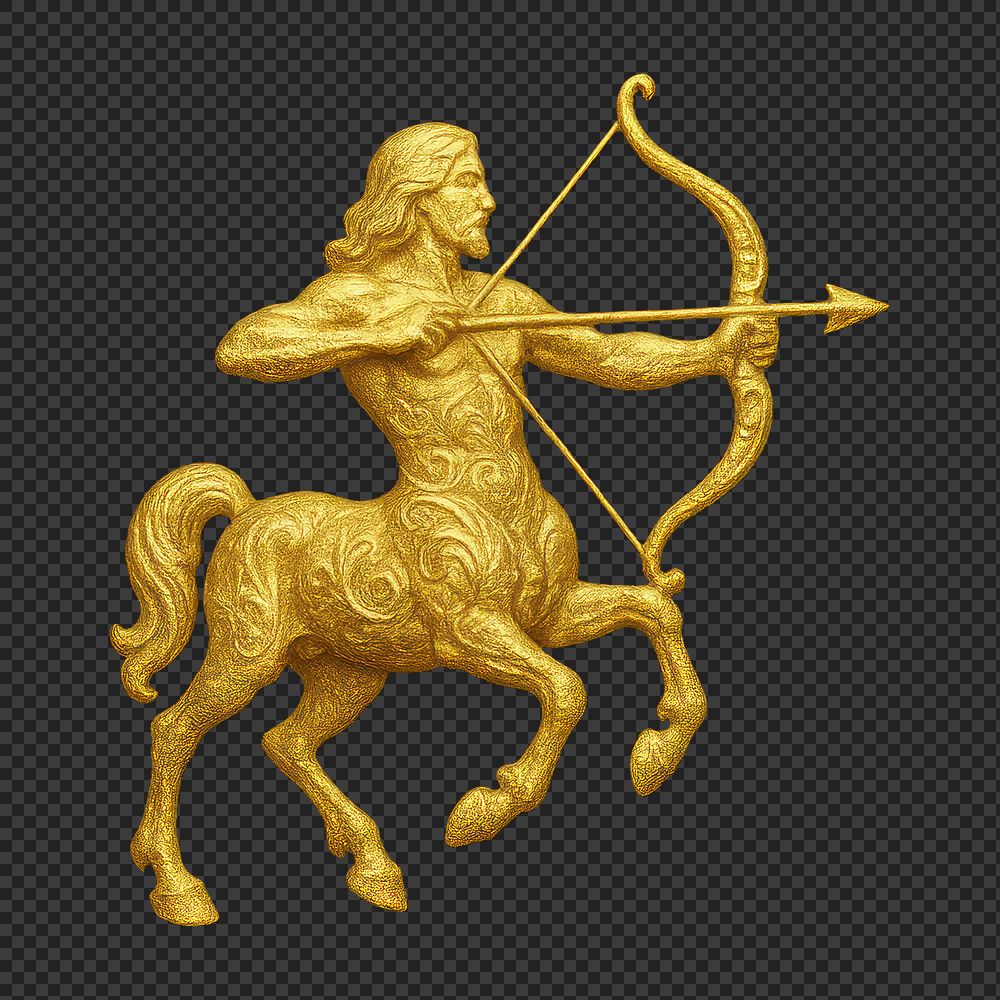 PNG Golden centaur archer mythical | Free PNG - rawpixel