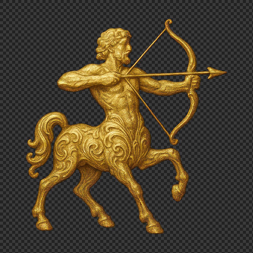 PNG Golden centaur archer mythical | Free PNG - rawpixel