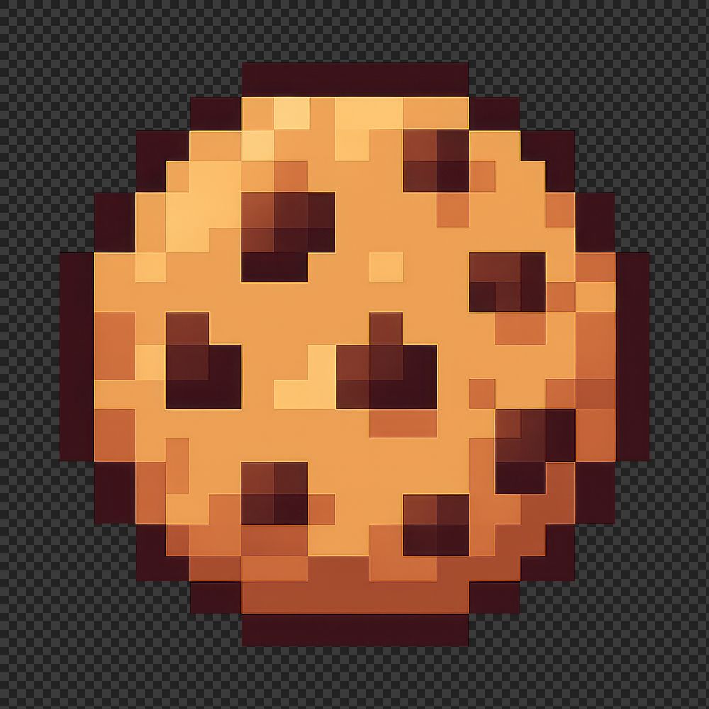PNG Pixelated cookie art illustration | Free PNG - rawpixel