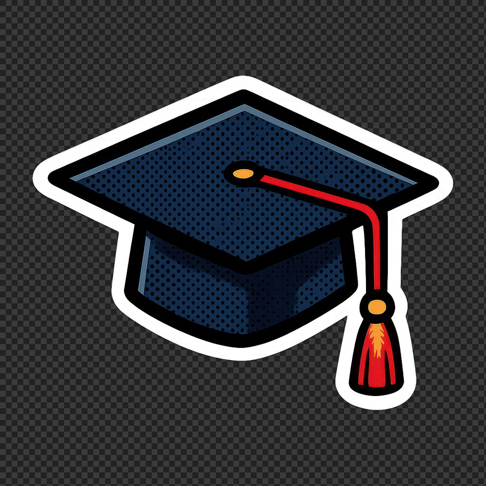 Graduation cap with red tassel | Free PNG - rawpixel