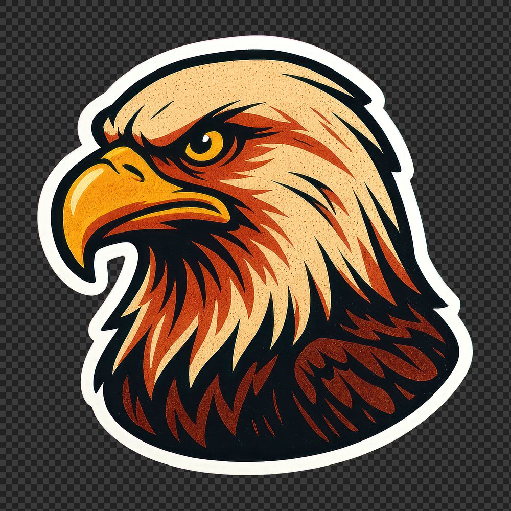 Majestic eagle head illustration | Free PNG - rawpixel