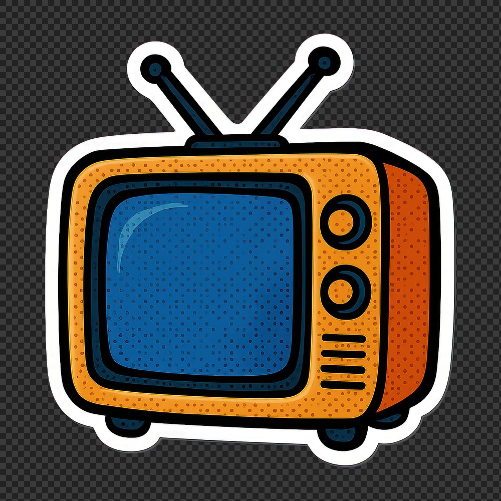 Retro television cartoon illustration | Free PNG - rawpixel