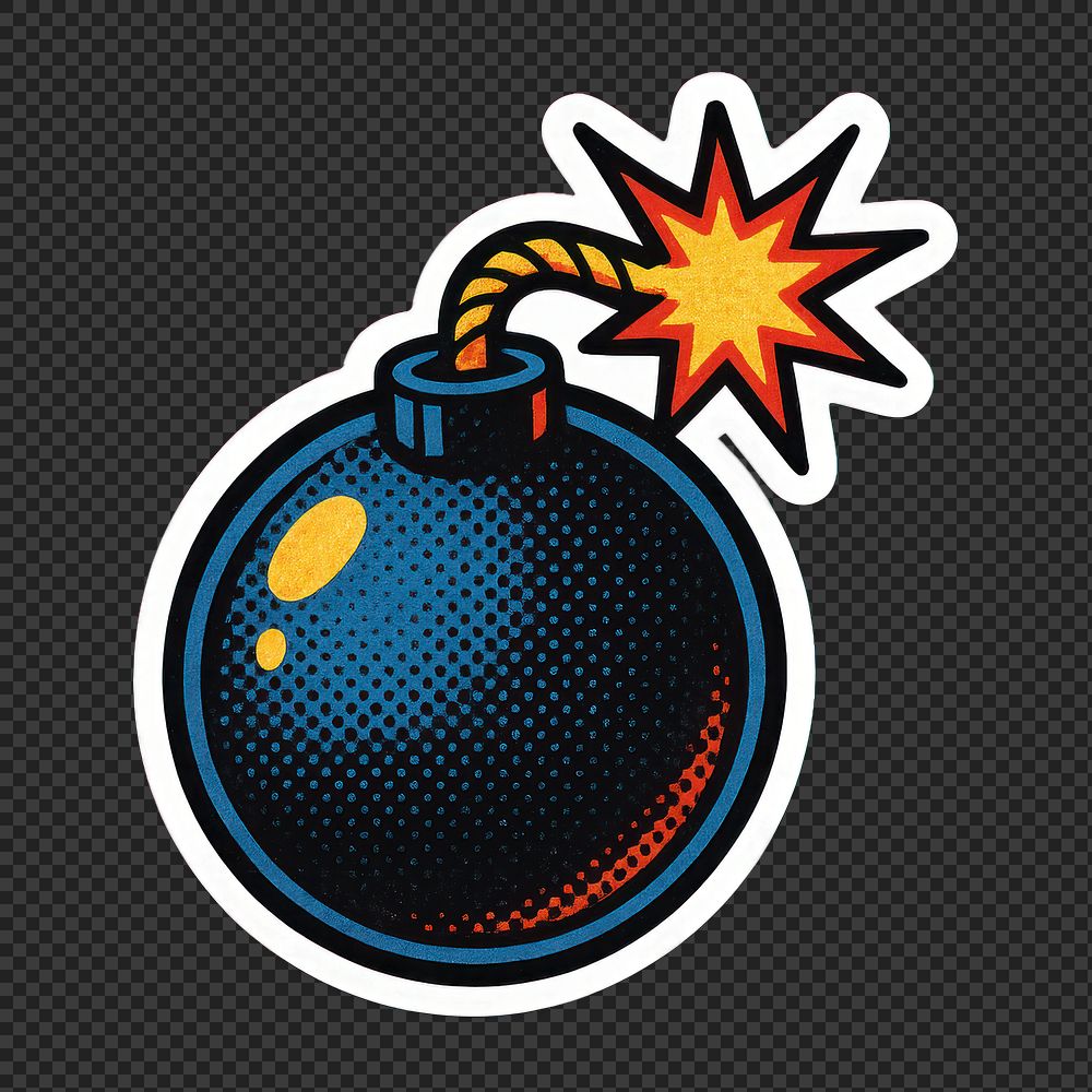Retro explosive cartoon icon | Free PNG - rawpixel