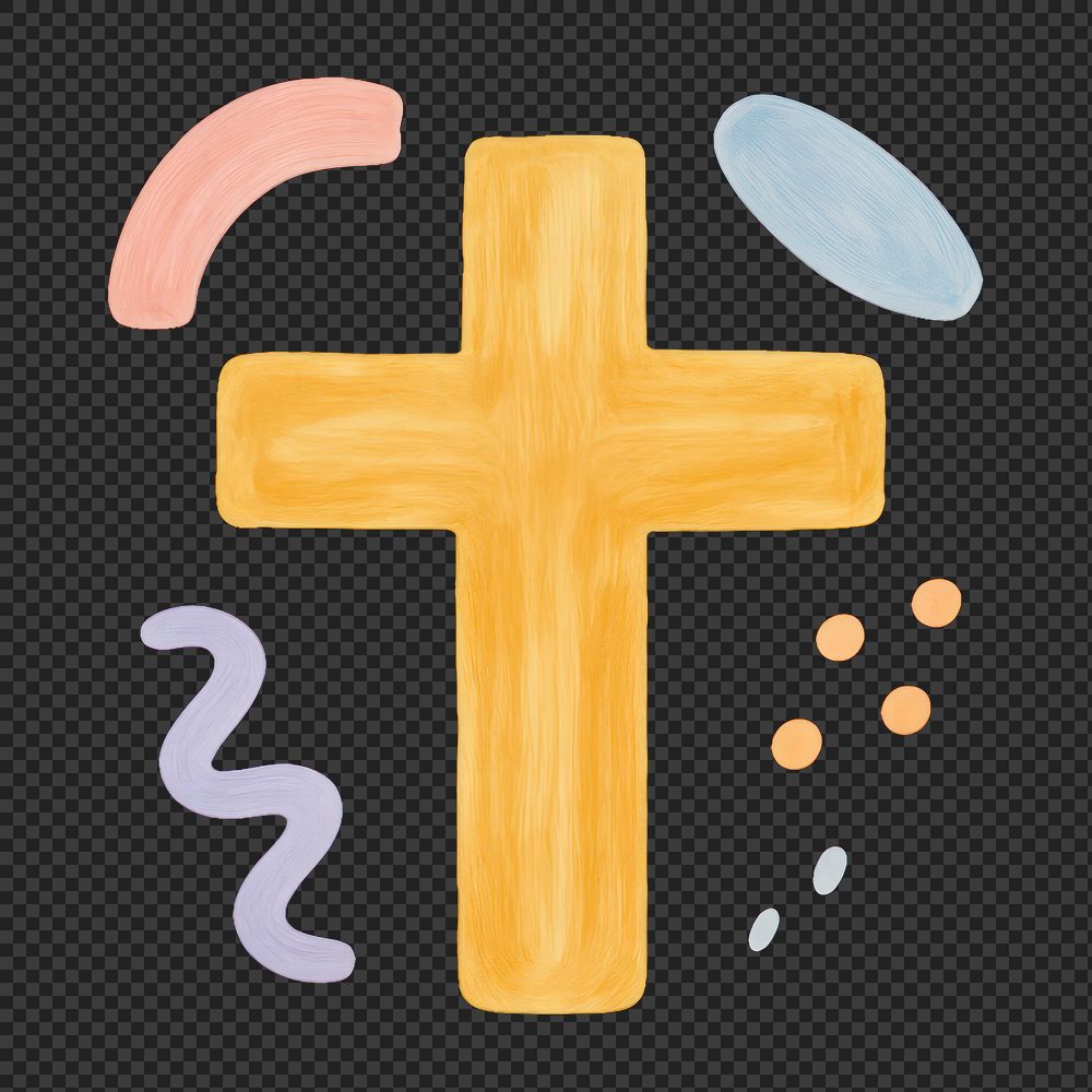 PNG Colorful abstract cross design | Free PNG - rawpixel