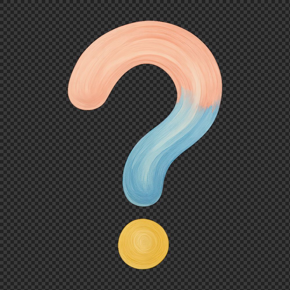 PNG Colorful artistic question mark | Free PNG - rawpixel