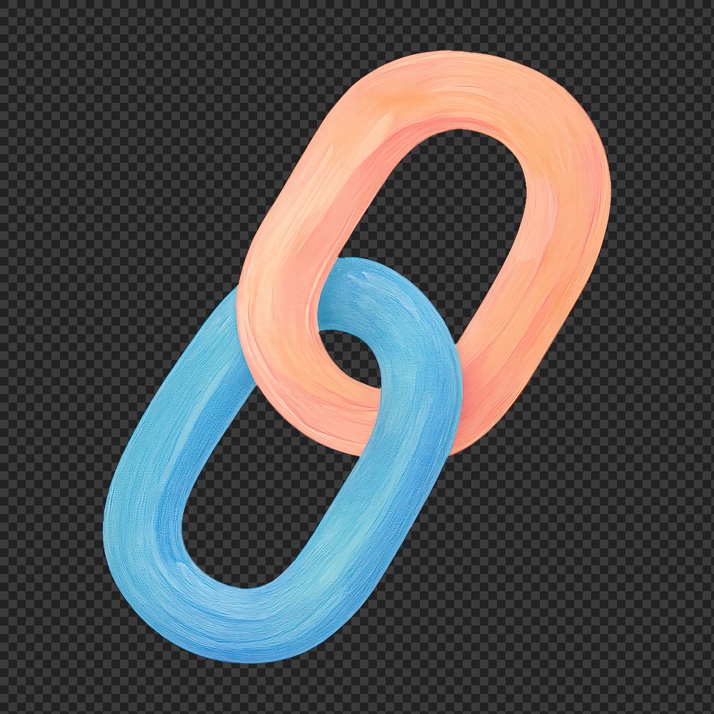 PNG Colorful abstract linked shapes | Free PNG - rawpixel