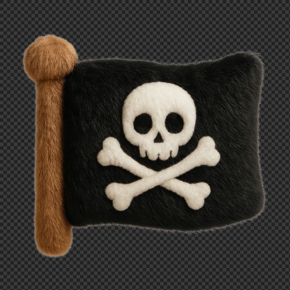 PNG Furry pirate flag illustration | Free PNG - rawpixel