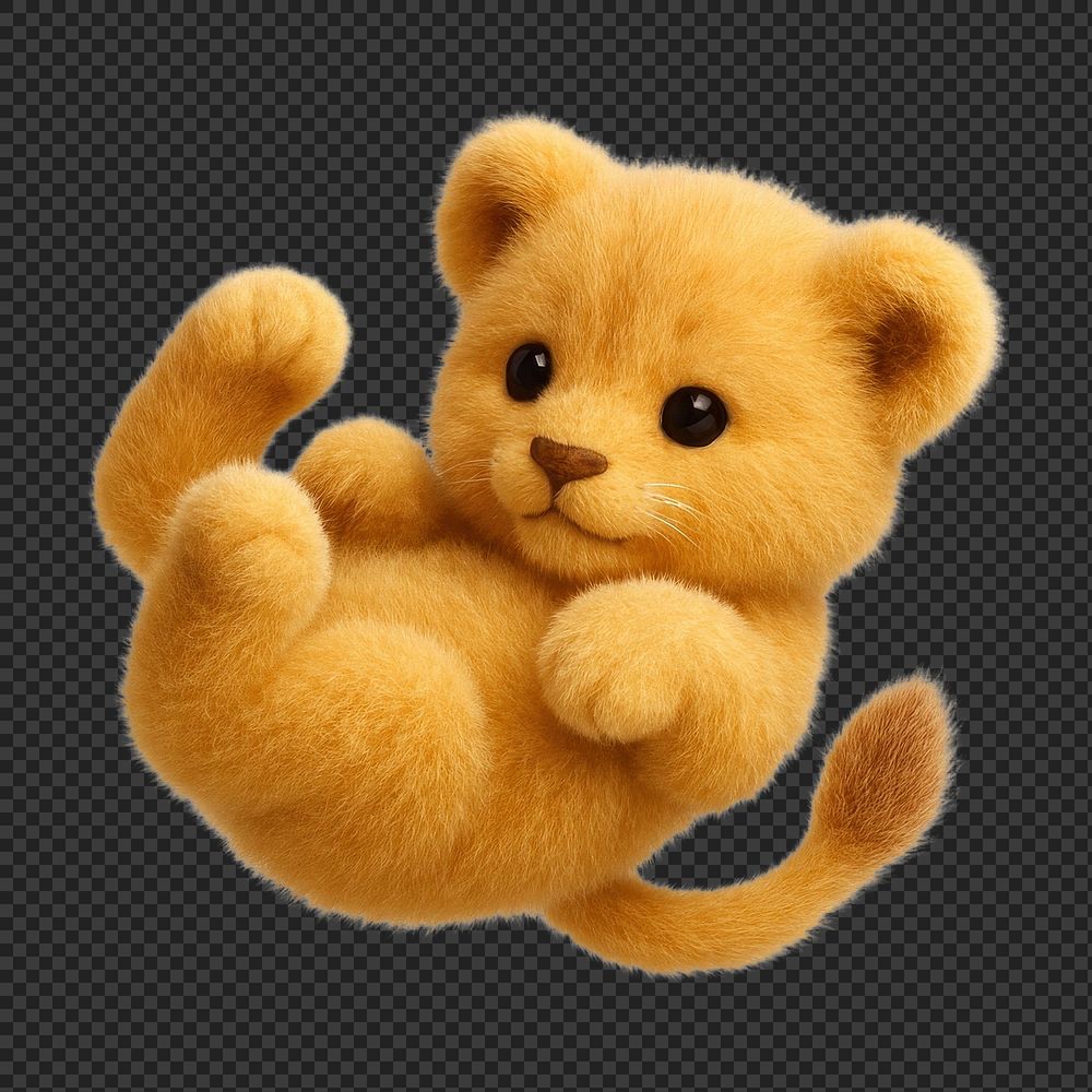 PNG Adorable fluffy lion cub | Free PNG - rawpixel