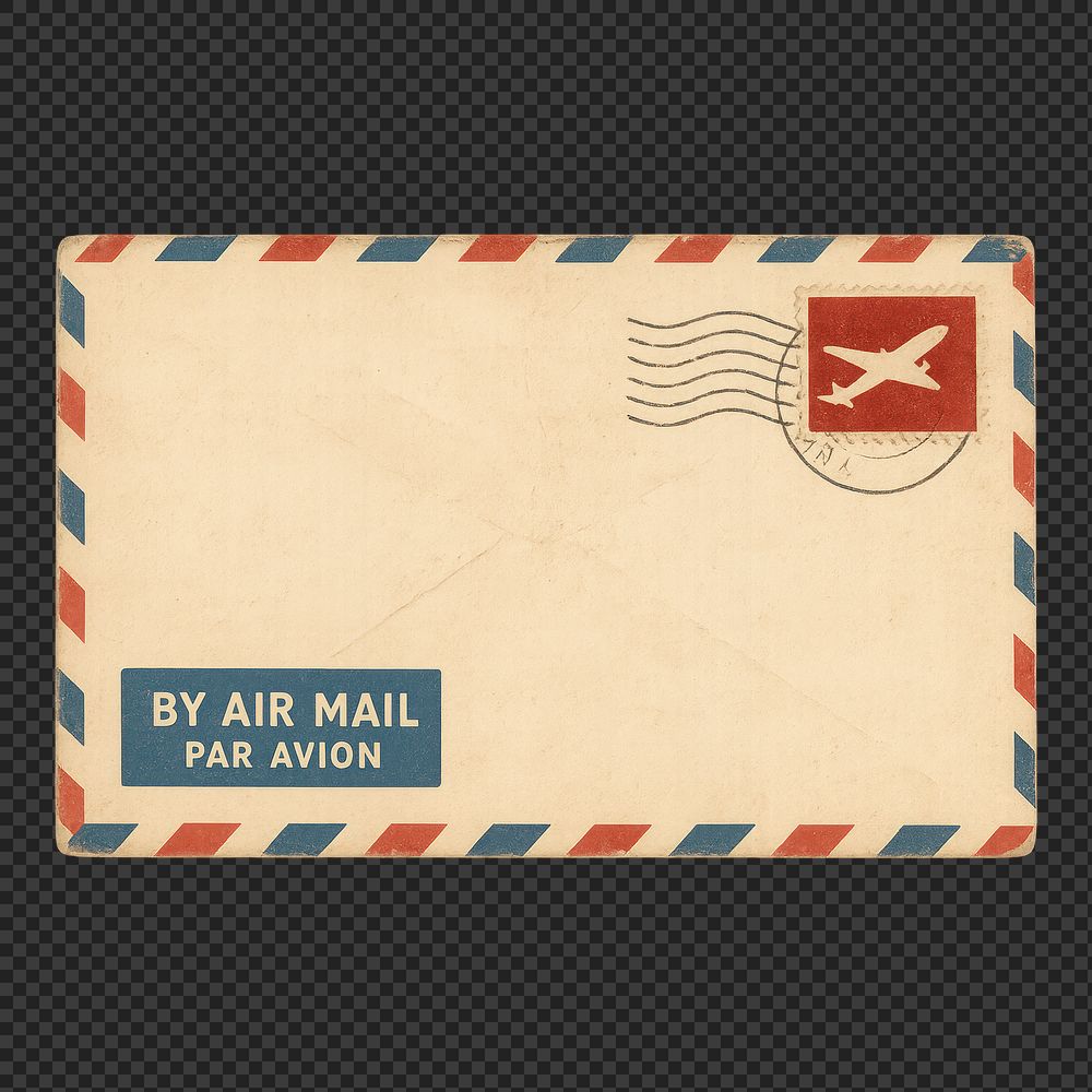 PNG Vintage airmail envelope graphic | Free PNG - rawpixel