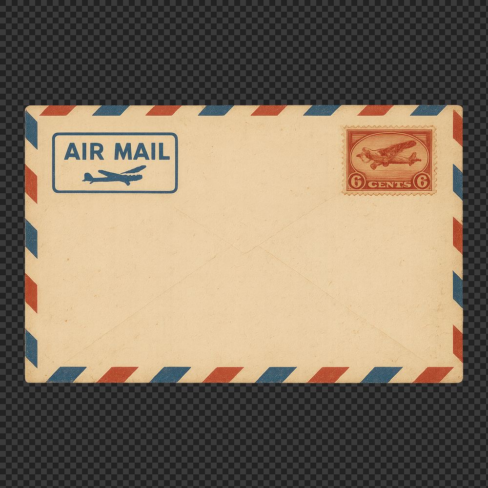 PNG Vintage airmail envelope design | Free PNG - rawpixel