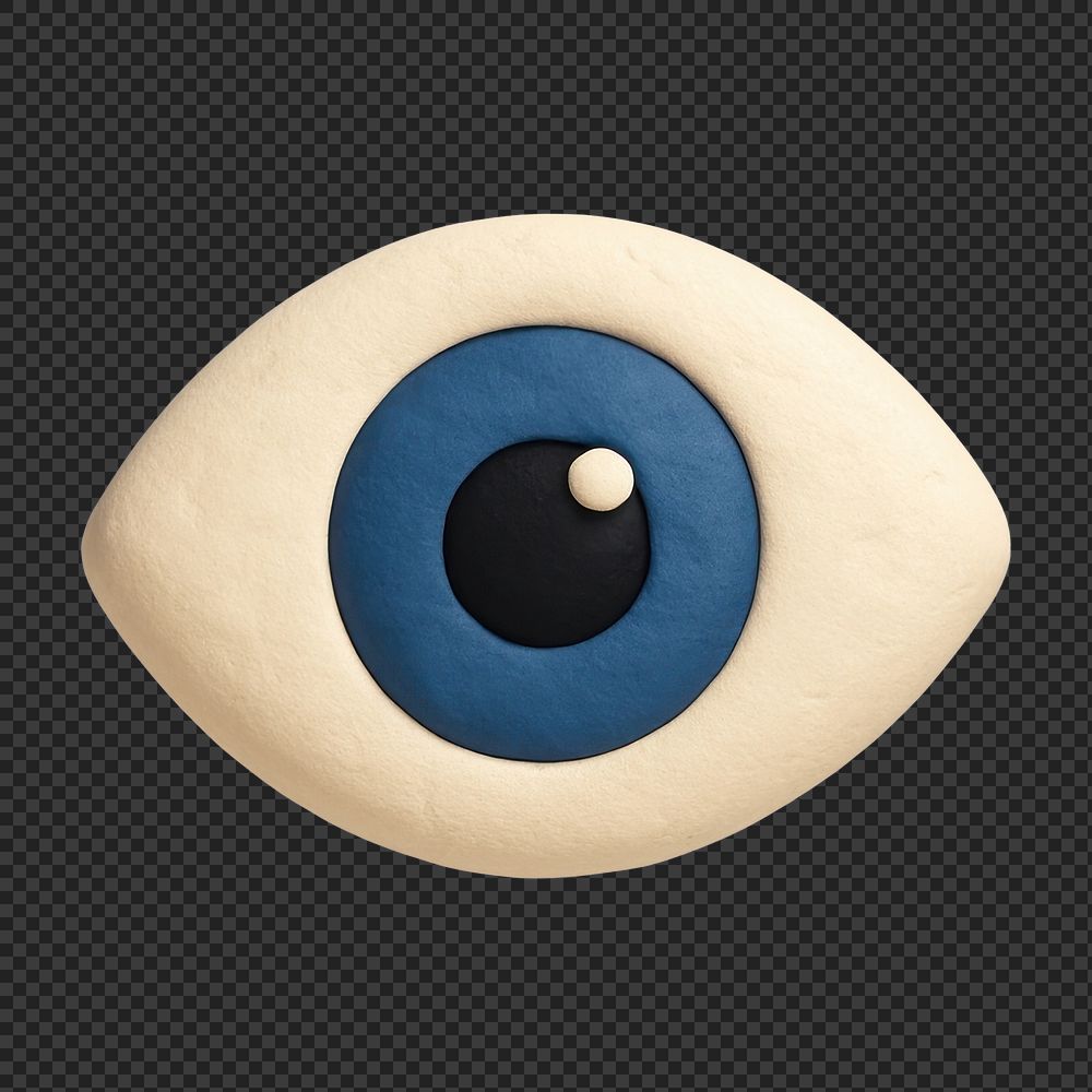 PNG Minimalist clay eye illustration | Premium PNG - rawpixel