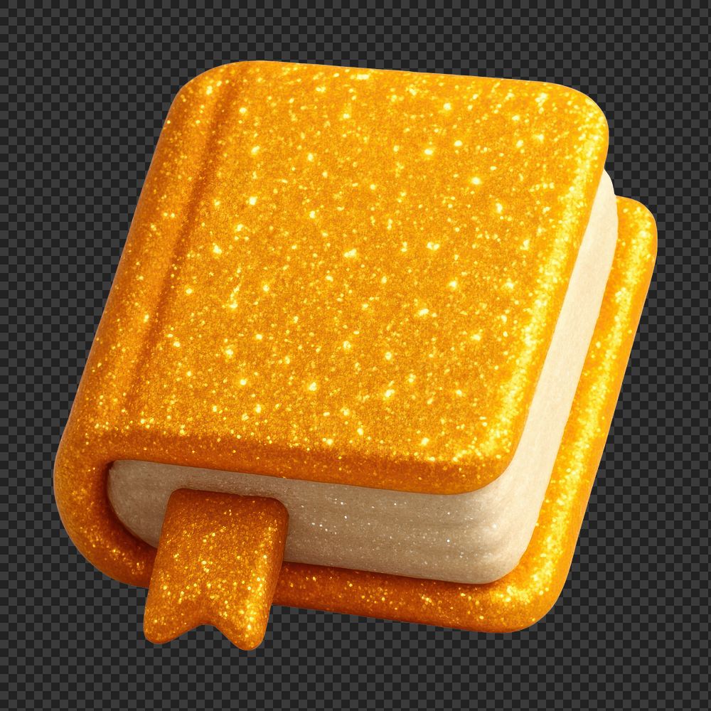PNG Glittery golden book icon | Free PNG - rawpixel