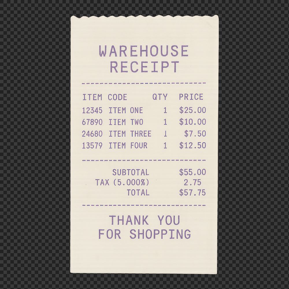 PNG Warehouse receipt transparent element | Free PNG - rawpixel