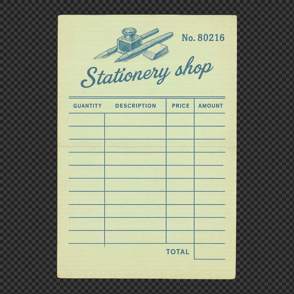 Invoice Receipt Design Aesthetic Images | Free Photos, PNG Stickers ...