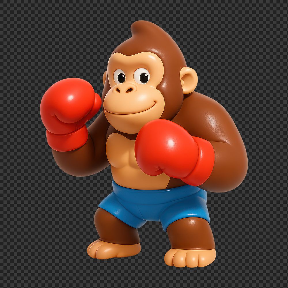 PNG Cartoon gorilla boxer illustration | Free PNG - rawpixel