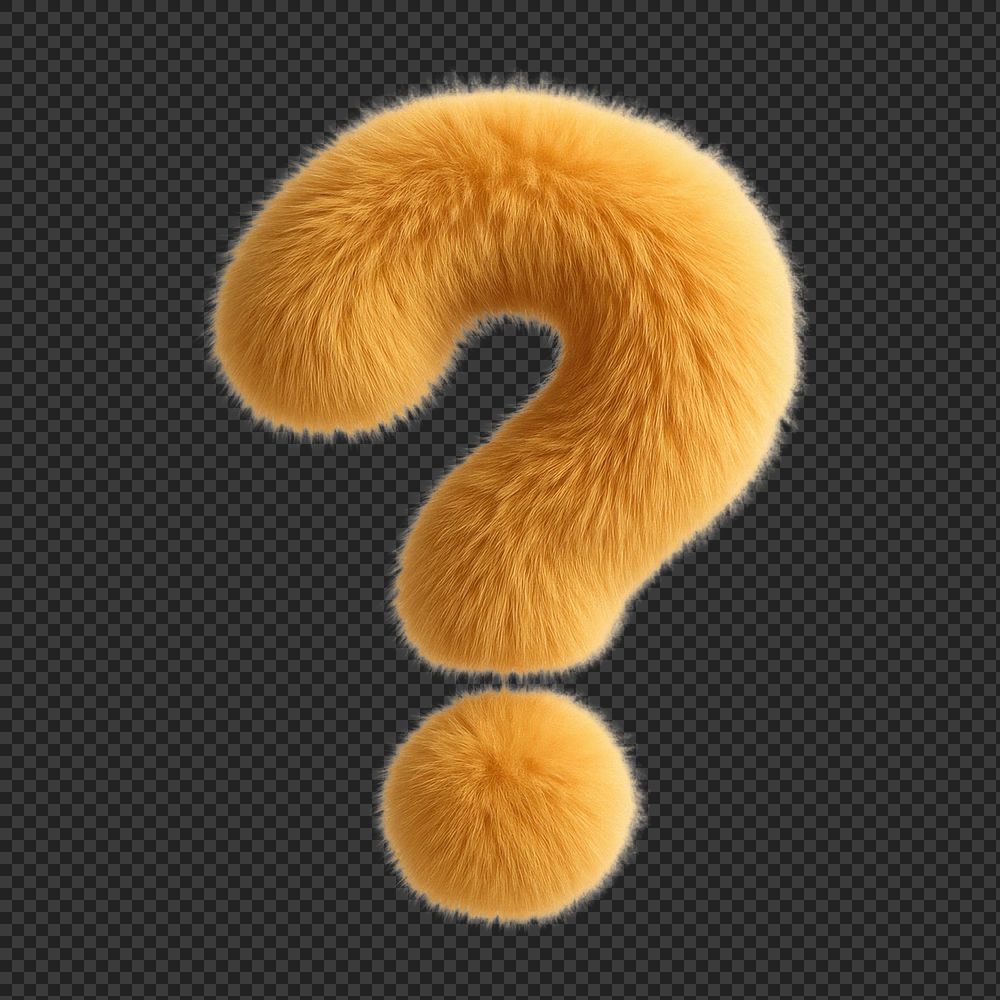 PNG Fluffy orange question mark | Free PNG - rawpixel