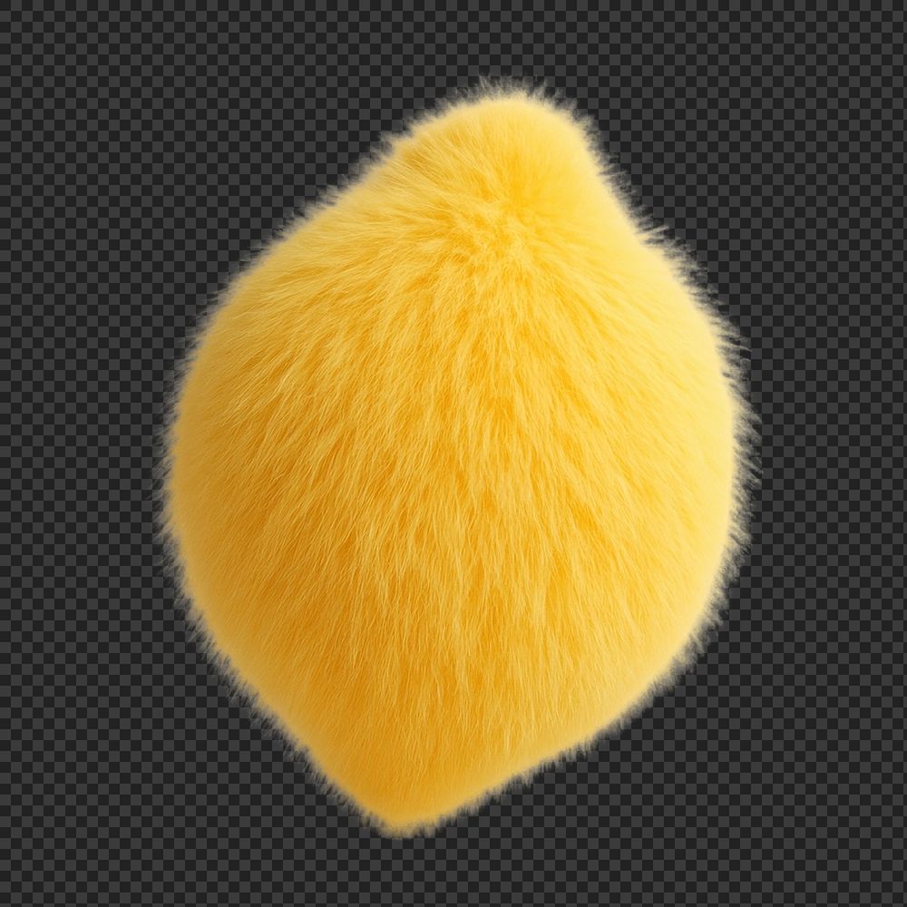 PNG Fuzzy yellow lemon illustration | Free PNG - rawpixel