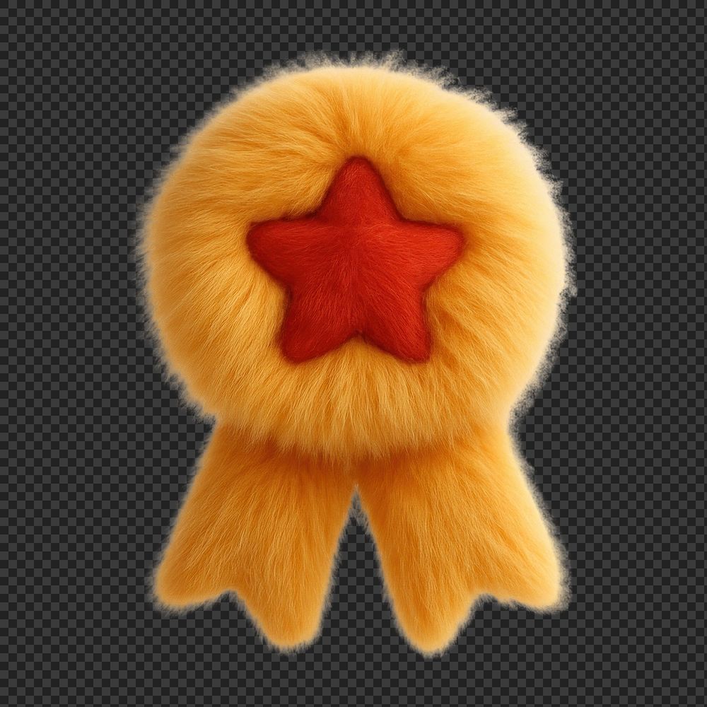 PNG Furry star-shaped award illustration | Free PNG - rawpixel