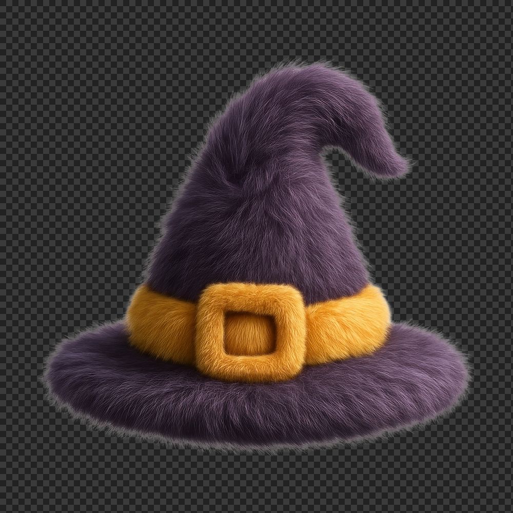 PNG Furry witch hat illustration | Free PNG - rawpixel