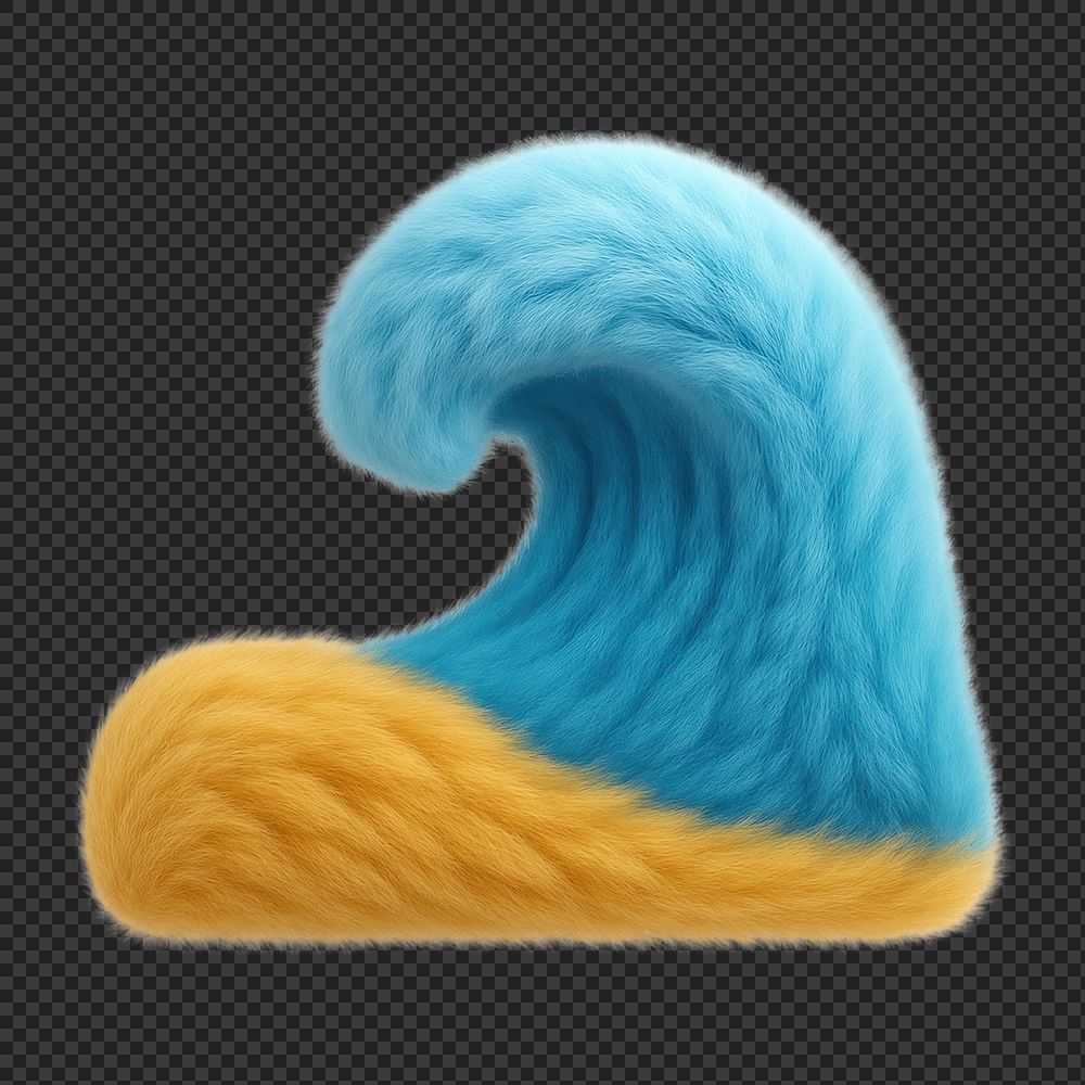 PNG Furry wave abstract art | Free PNG - rawpixel