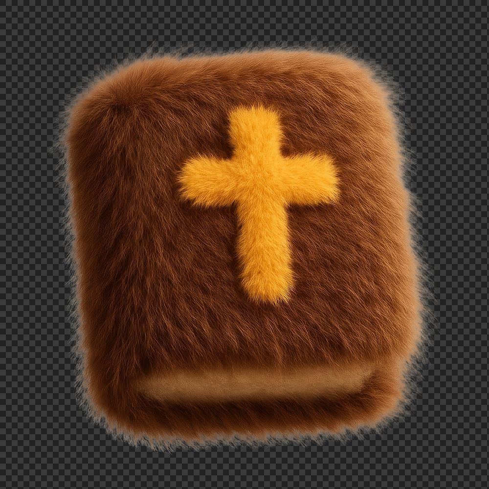 PNG Furry Bible golden cross | Free PNG - rawpixel