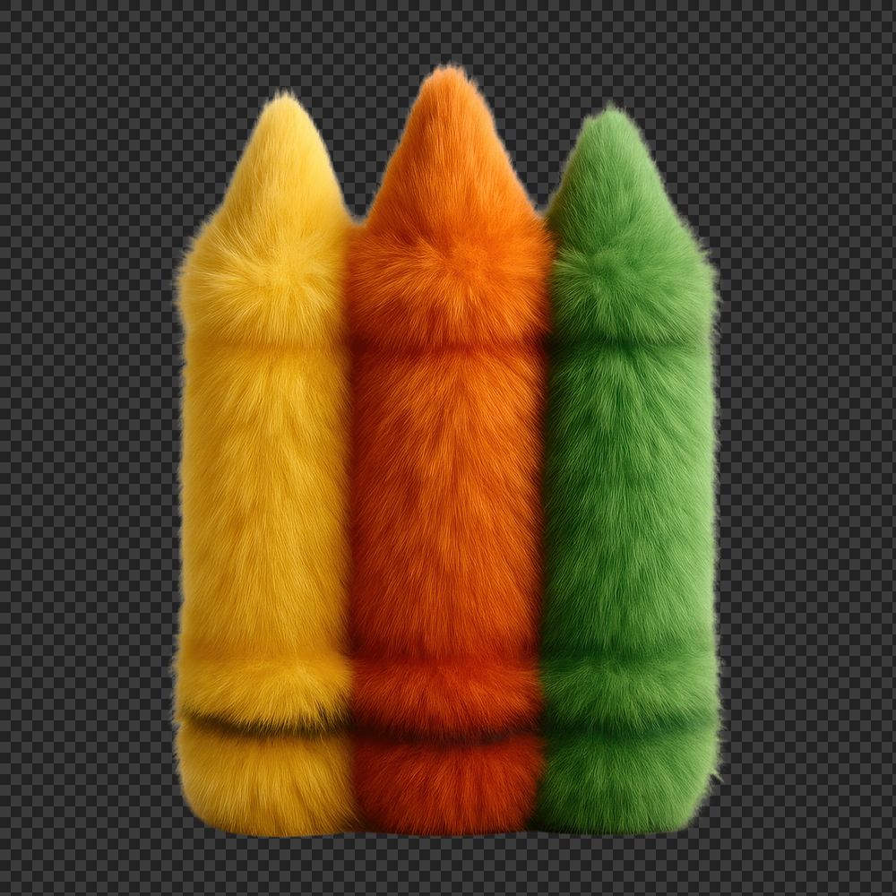 PNG Furry crayons vibrant colors | Free PNG - rawpixel
