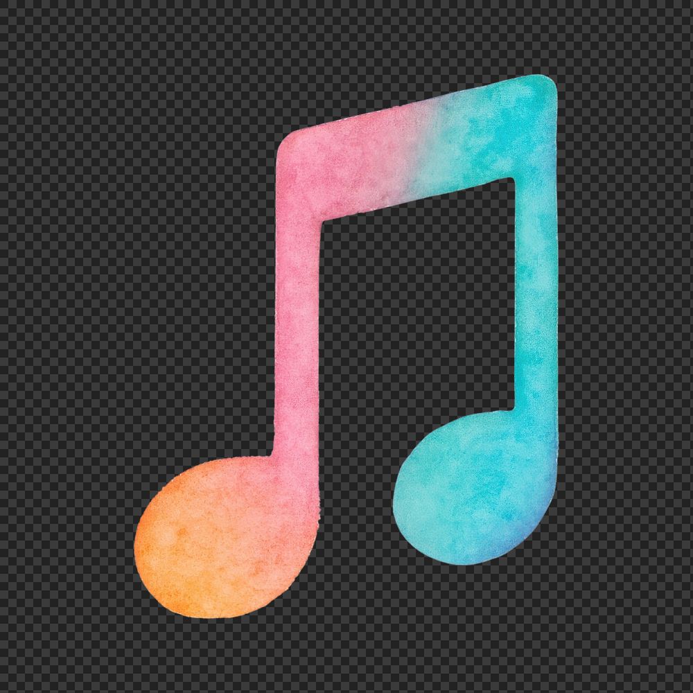 PNG Colorful watercolor music note | Free PNG - rawpixel