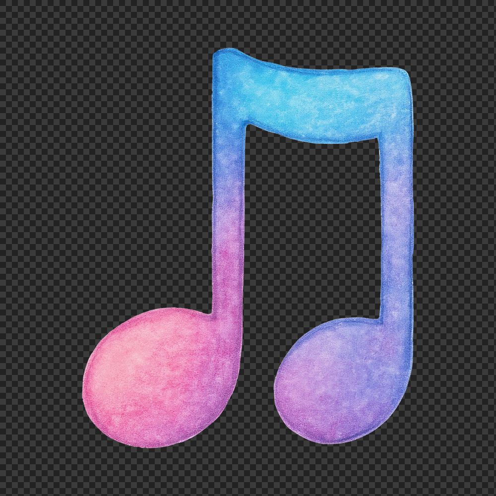 PNG Colorful musical note illustration. | Free PNG - rawpixel
