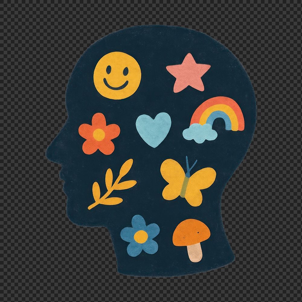 PNG Colorful mind positivity illustration. | Free PNG - rawpixel
