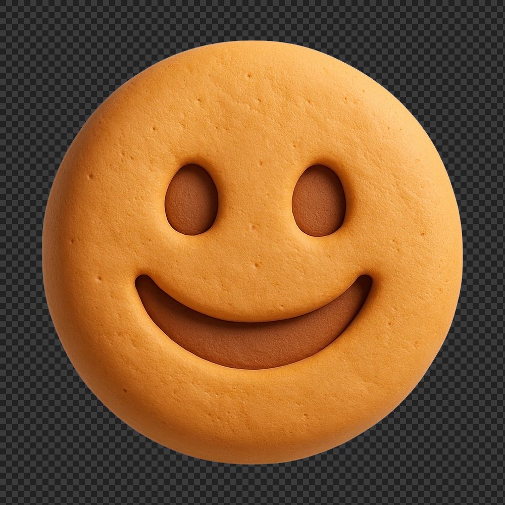PNG Smiling cookie emoji icon | Free PNG - rawpixel