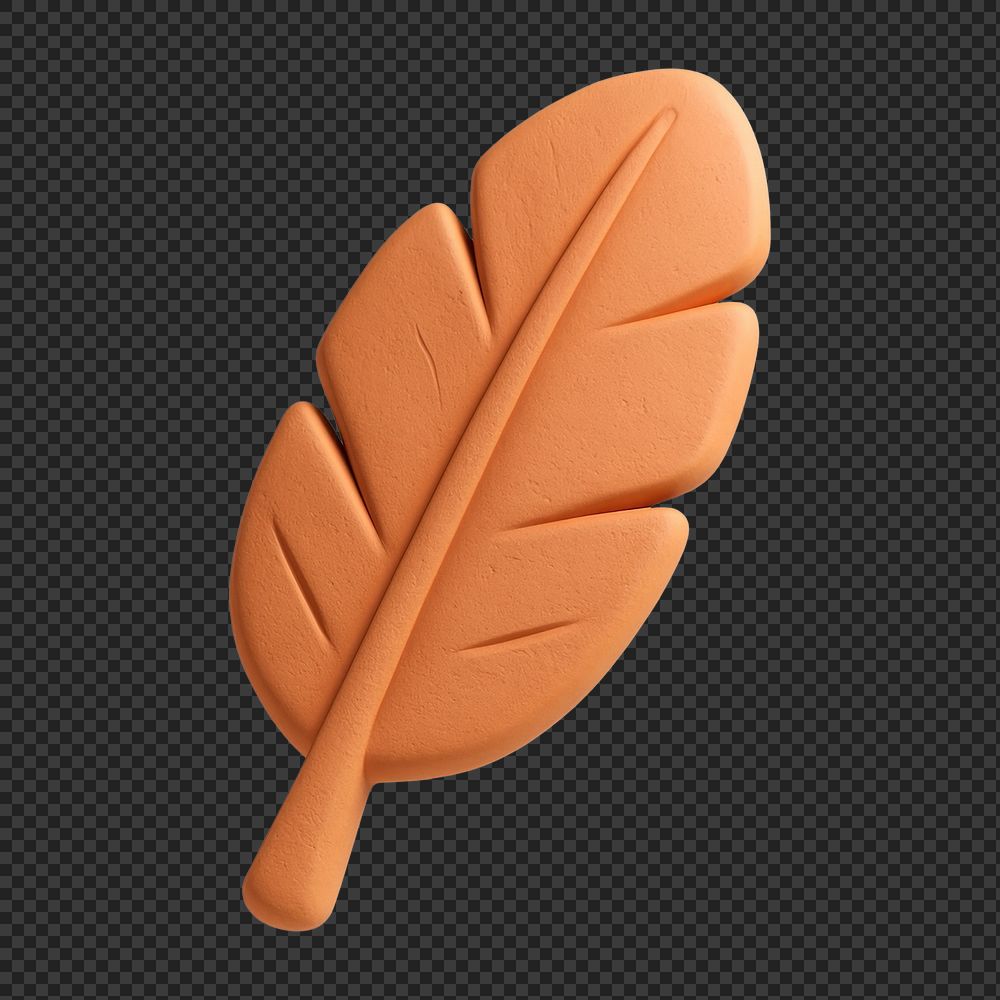 PNG Clay feather decorative element | Free PNG - rawpixel