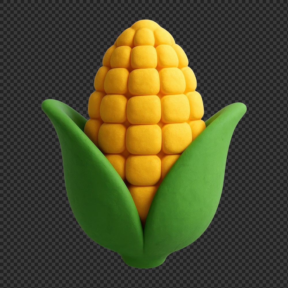 PNG Colorful 3D corn illustration | Free PNG - rawpixel