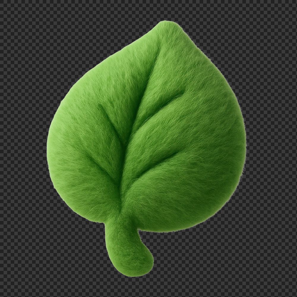 PNG Fluffy green leaf illustration | Free PNG - rawpixel